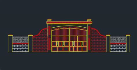 دانلود پلان سردر مسکونی اتوکد کمیاب و عالی معماری عمران شهرسازی