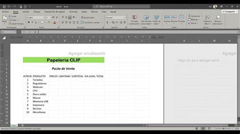 inserta datos y formulas microsoft excel youtube