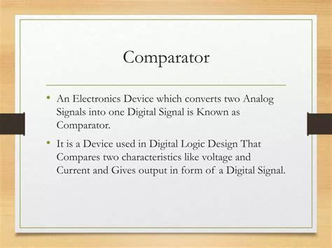 Comparator And Odd Prime Number Detector Ppt