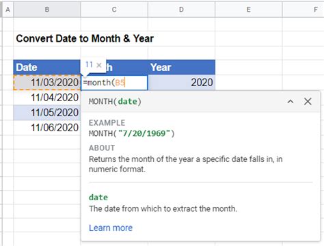 Hoe Datum Naar Maand En Jaar Te Converteren In Excel En Google Spreadsheets Hoe 2025