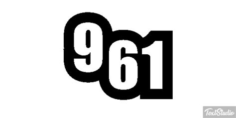 961 Number Animated  Logo Designs