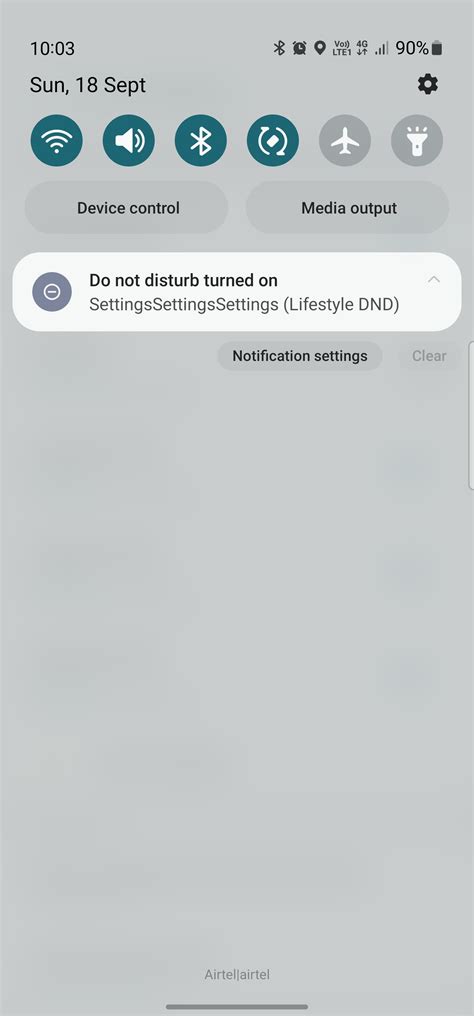 dnd notification samsung members