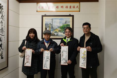 名書畫家趙明興建中的竹北高中 贈與學校31歲生日典藏 自由藝文網