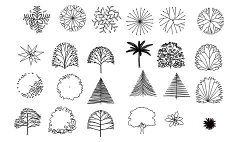 AutoCAD D Tree Blocks Dwg File CAD File Cadbull