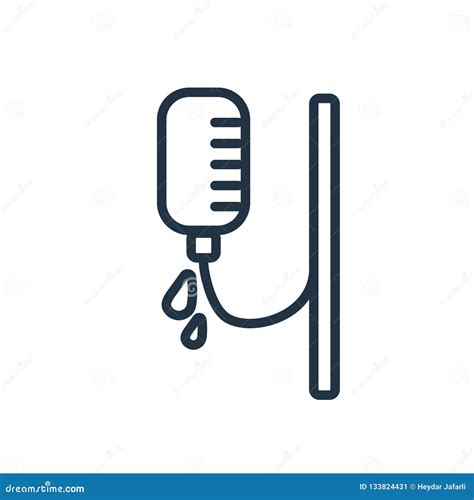 intravenous icon vector isolated on white background intravenous sign stock vector