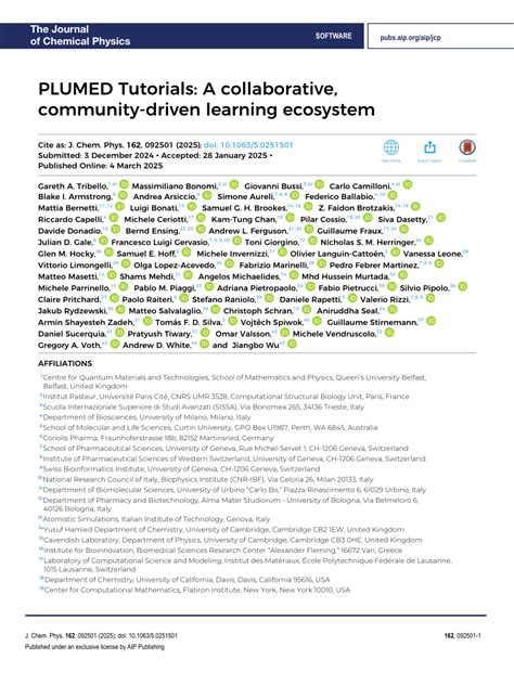 Plumed Tutorials A Collaborative Community Driven Learning Ecosystem