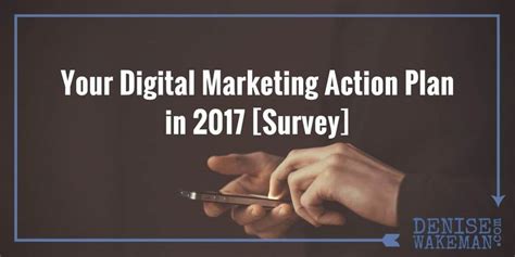 Your Digital Marketing Action Plan In 2017 Survey Adventures In