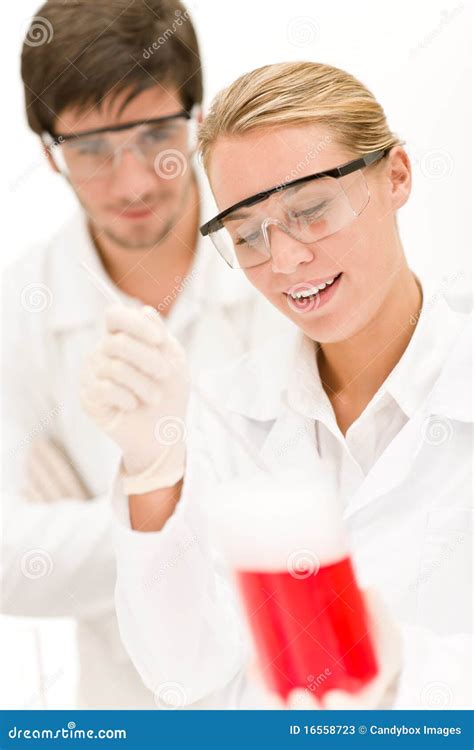 Flu Virus Experiment Scientist In Laboratory Stock Image Image Of