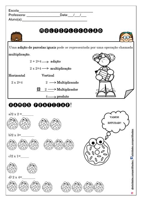Atividade De Multiplicação 3o Ano EDUKITA Voe alto como um