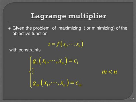 Ppt Optimization With Equality Constraints Powerpoint Presentation