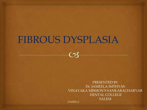 Fibrous Dysplasia Of Jaw Pptx