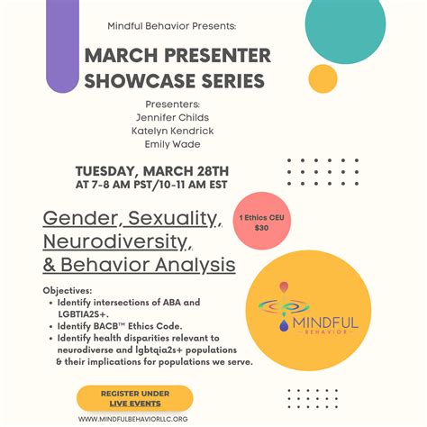 Gender Sexuality Neurodiversity Behavior Analysis Mindful Behavior