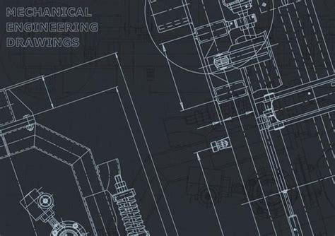 Mechanical Blueprint Vector Art Icons And Graphics For Free Download