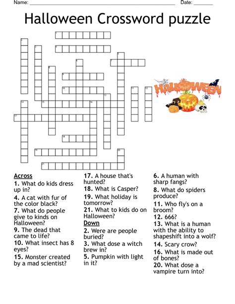 Halloween Crossword Wordmint