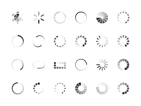 Premium Vector Loading Circles User Interface Design Objects