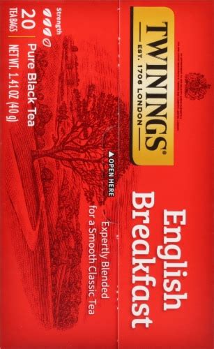 Twinings Of London® English Breakfast Black Tea Bags 20 Ct King Soopers