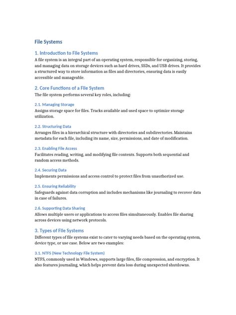 File System Assignment Pdf File System Computer File