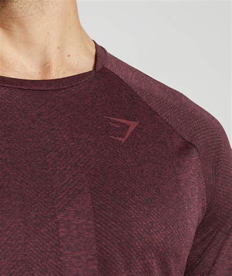 Gymshark Apex Long Sleeve T Shirt Cherry Brown Gymshark