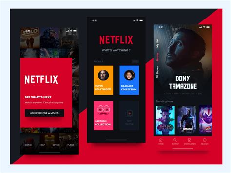 Netflix Ui Redesign And Animation Uplabs Atelier Yuwaciaojp