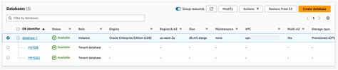 Get Started With The Multi Tenant Feature Of Amazon Rds For Oracle Aws Database Blog