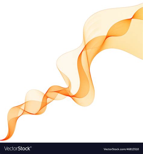 Abstract Orange Wave Background Presentation Vector Image