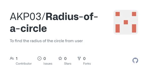 Github Akp Radius Of A Circle To Find The Radius Of The Circle From User