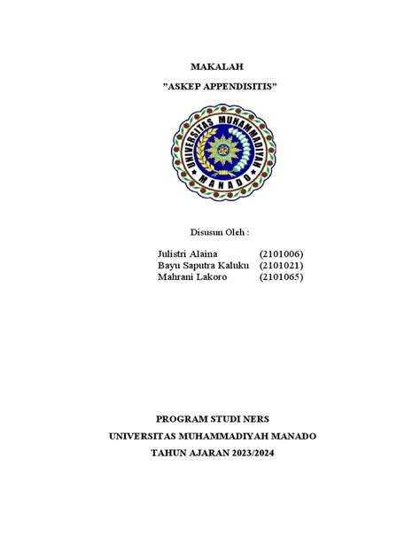 Kelompok 5 Appendisitis Pdf