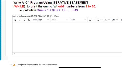Solved Write A C Program Using Iterative Statement While