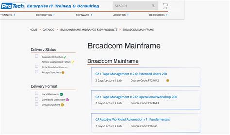 Training Mainframe Software Instructor Led Virtual Product Training