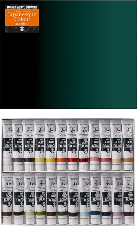 Amazon TURNER AGJ2024C Acrylic Gouache Japanesque Color Set Of 24