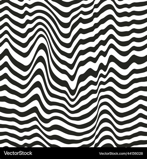 Black Distortion Line Seamless Texture Royalty Free Vector