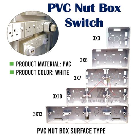 Electrical Pvc Base Box Wall Mount Nut Box Switch Bottom Switch Socket Base Surface Type