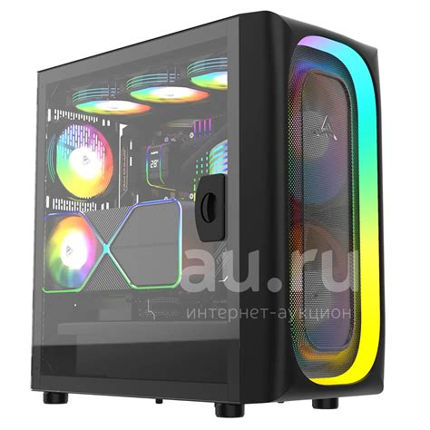 Корпус miditower ATX, Alseye Ai, черный, прозрачная стенка - стекло ...