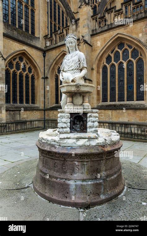 Rebecca Fountain Outside Bath Abbey Water Is Best Marble Erected By The Bath Temperance