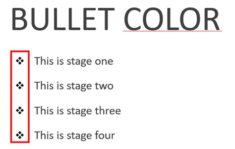 How To Change The Bullet Color In Ms Powerpoint Officebeginner
