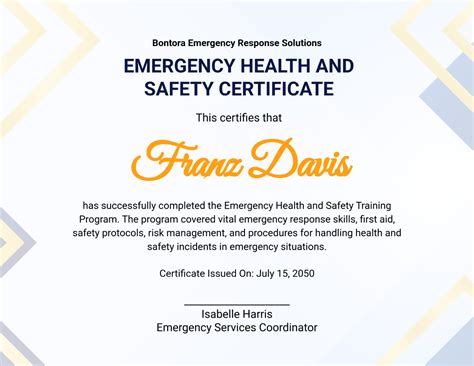 Free Editable Fire Safety Certificate Template To Edit Online