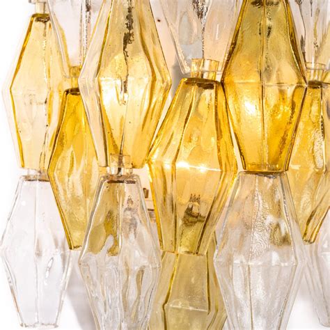 1960s Pair Of Hand Blown Glass Sconces By Carlo Scarpa For Venini At
