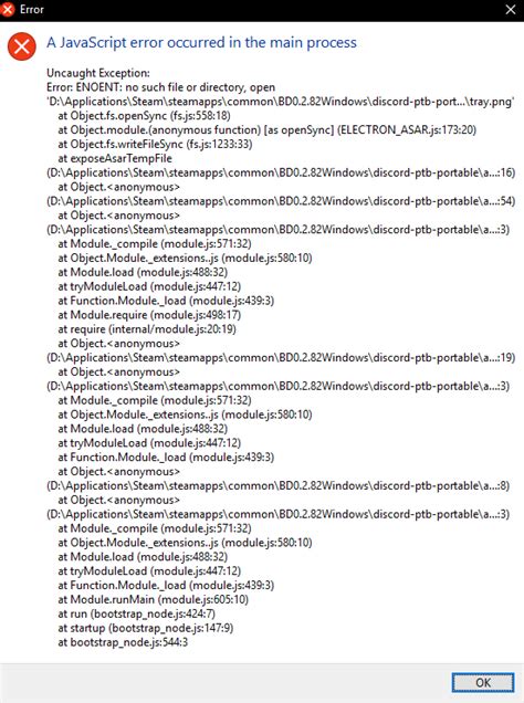 A Javascript Error Ocurred In The Main Process · Issue 2 · Portapps