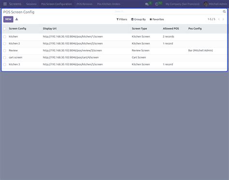 Odoo Pos Advance Screen Webkul
