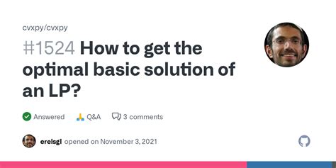 How To Get The Optimal Basic Solution Of An LP Cvxpy Cvxpy Discussion GitHub