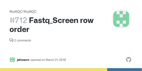 Fastq Screen Row Order Issue Multiqc Multiqc Github