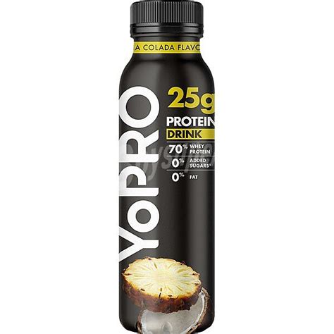 Yopro Danone Yogur con proteínas líquido sabor piña colada desnatado m g azúcares