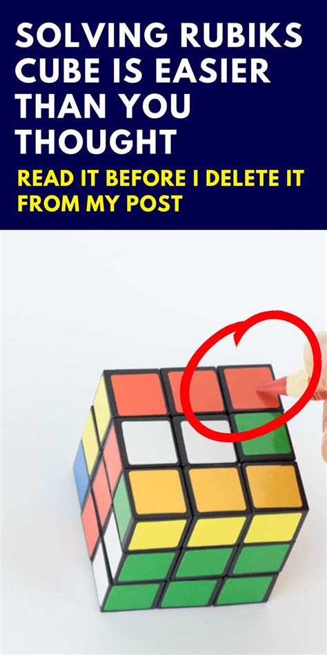 Step By Step Guidelines How To Solve Rubiks Cube For Beginner With