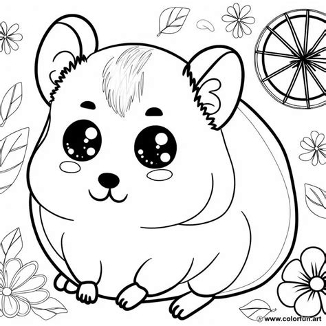 Coloriage D Un Mignon Hamster T L Charger Ou Imprimer Gratuitement