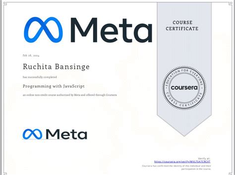 ruchita bansinge on linkedin javascript coursera programming