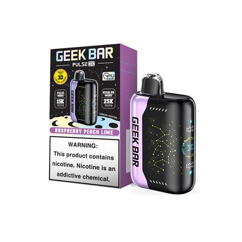 Geek Bar Pulse X 25k Raspberry Peach Lime Disposable Vape Mb Vape