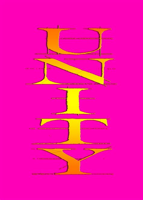 Unity Text Design Trendy Poster By BakalaeroZz Photography Displate
