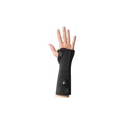 Exos® Short Arm Fracture Brace Right Open Thumb Black 3z Dental
