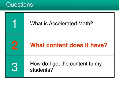 Ppt What Accelerated Math Does Powerpoint Presentation Free Download