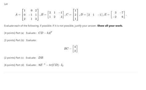 Solved Let A B C H D Chegg Com
